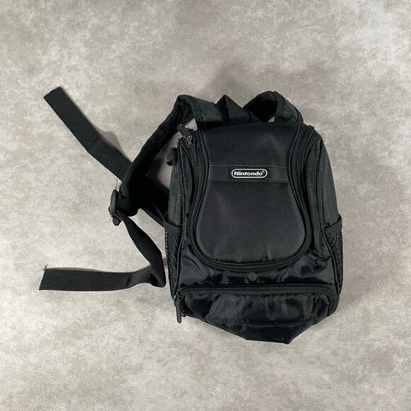 Vintage | Bags | Vintage Nintendo Black Backpack Travel Carrying Case ...